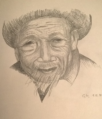 Weiser Mann – Kopf und Gestalt